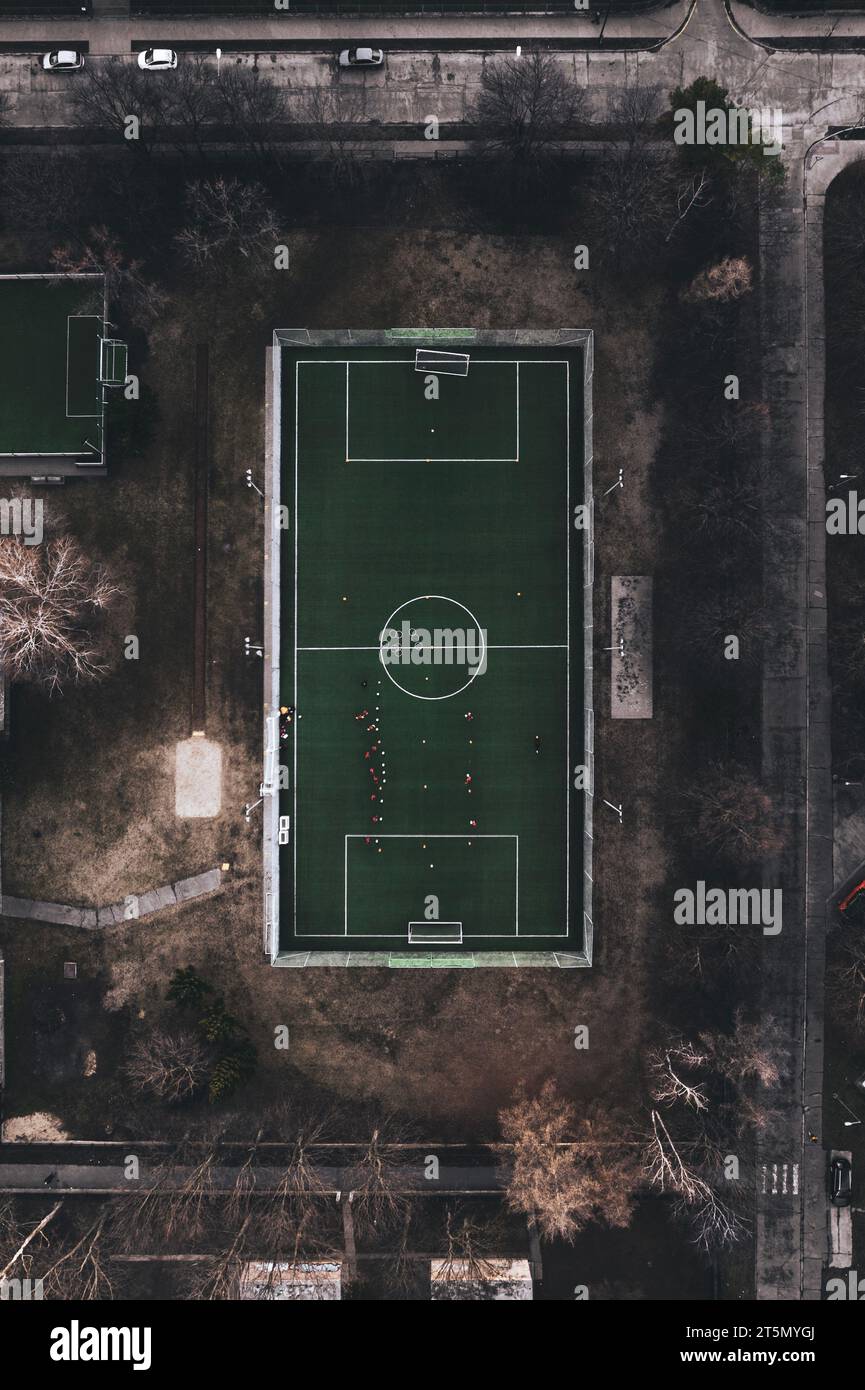 Rooftop football soccer field in hi-res stock photography and images ...