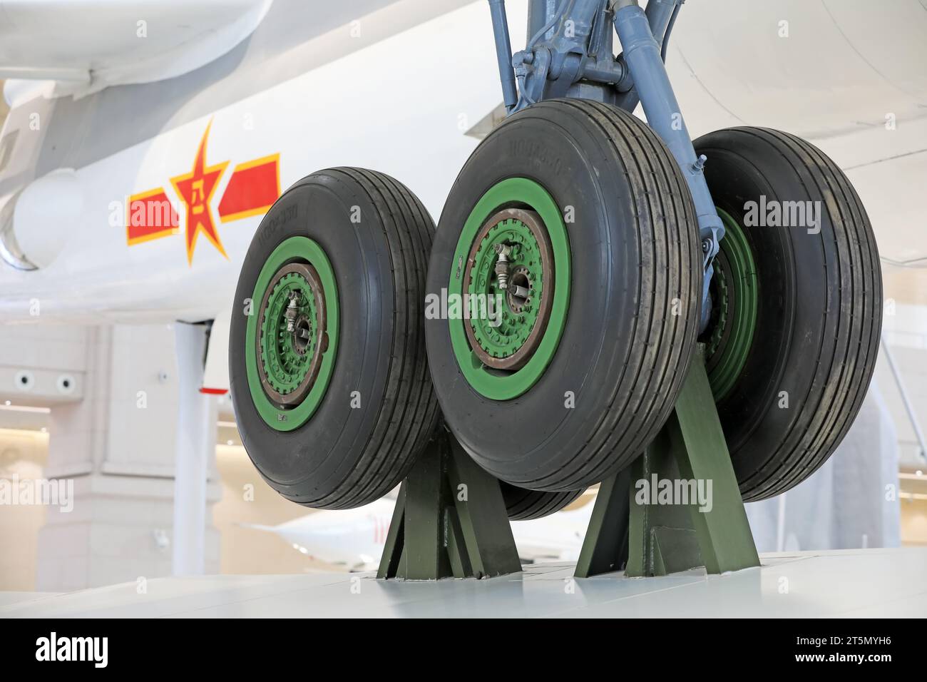 Aircraft tyres at the People's Revolutionary Military Museum, Beijing ...