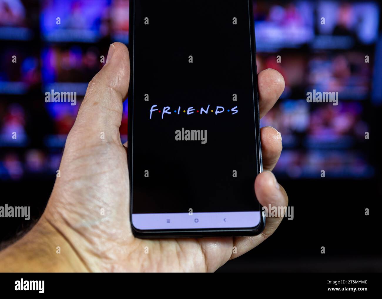 Monica and chandler friends tv show hi-res stock photography and images ...