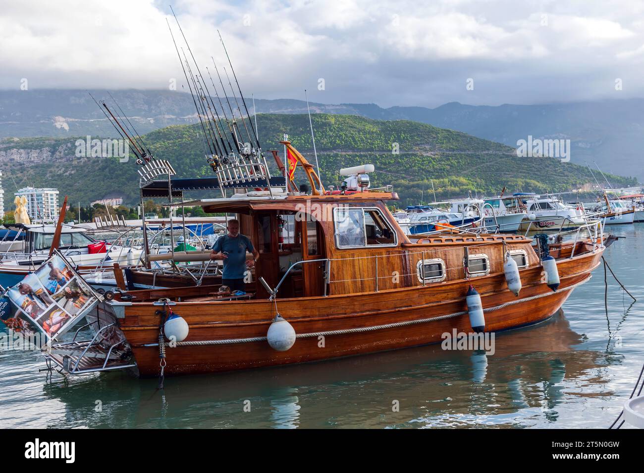 Budva Montenegro, Port of Budva Stock Photo - Alamy