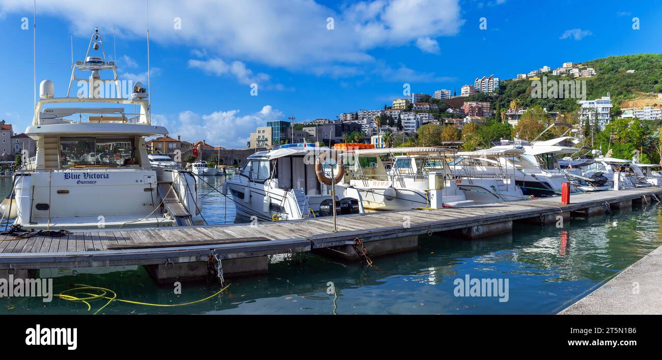 Budva Montenegro, Port of Budva Stock Photo - Alamy