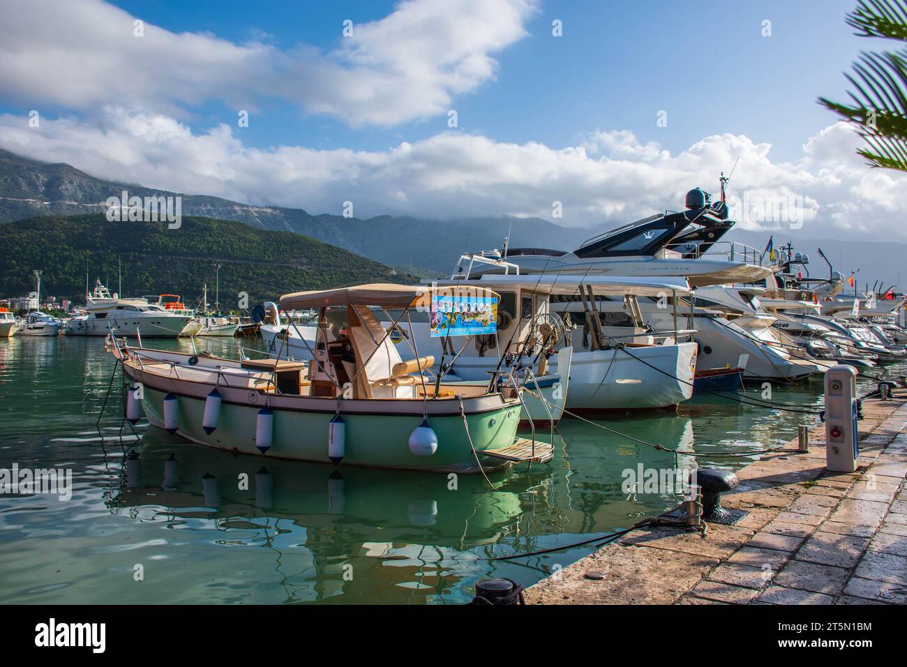 Budva Montenegro, Port of Budva Stock Photo - Alamy