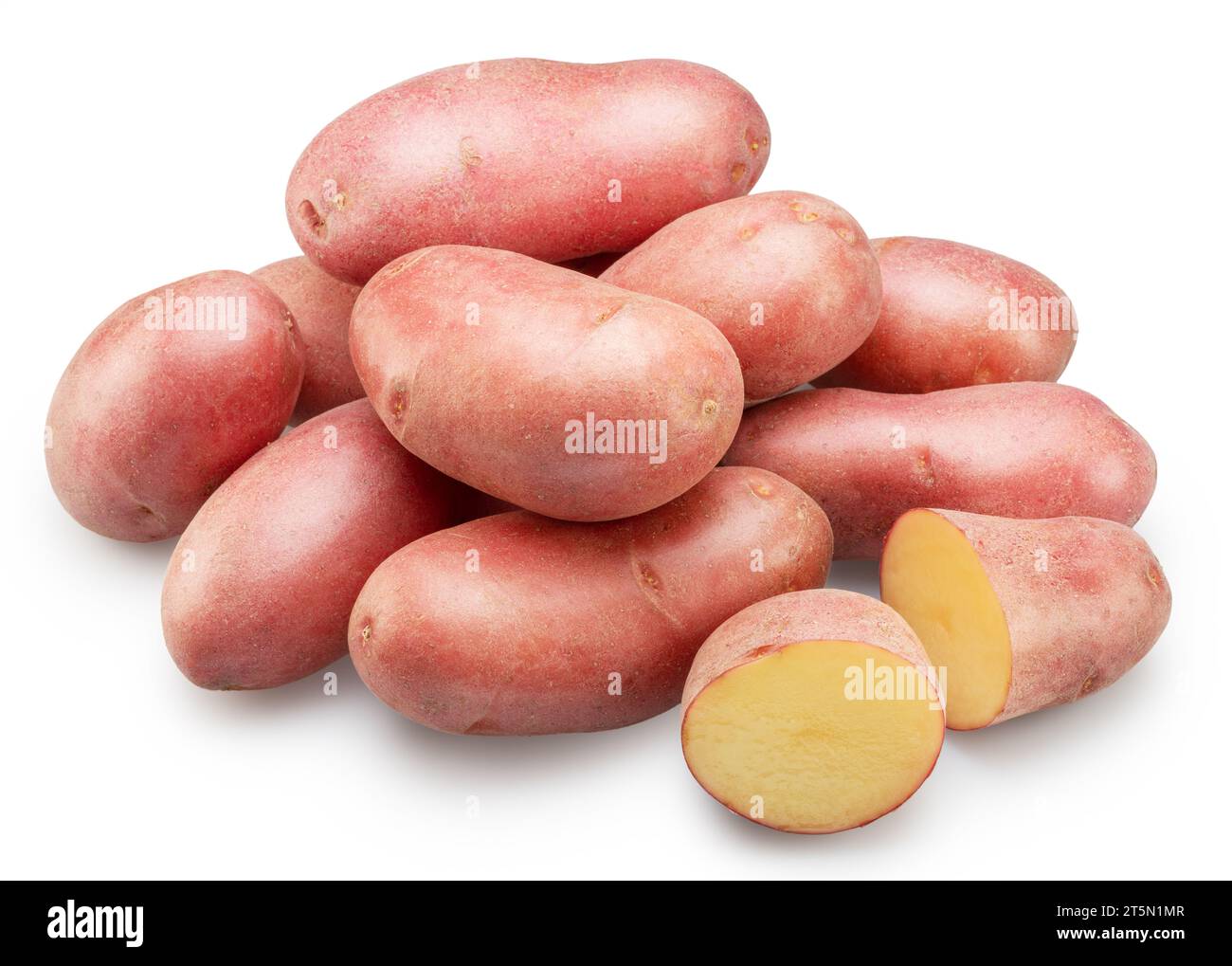 Red skin potatoes isolated on white background Stock Photo - Alamy