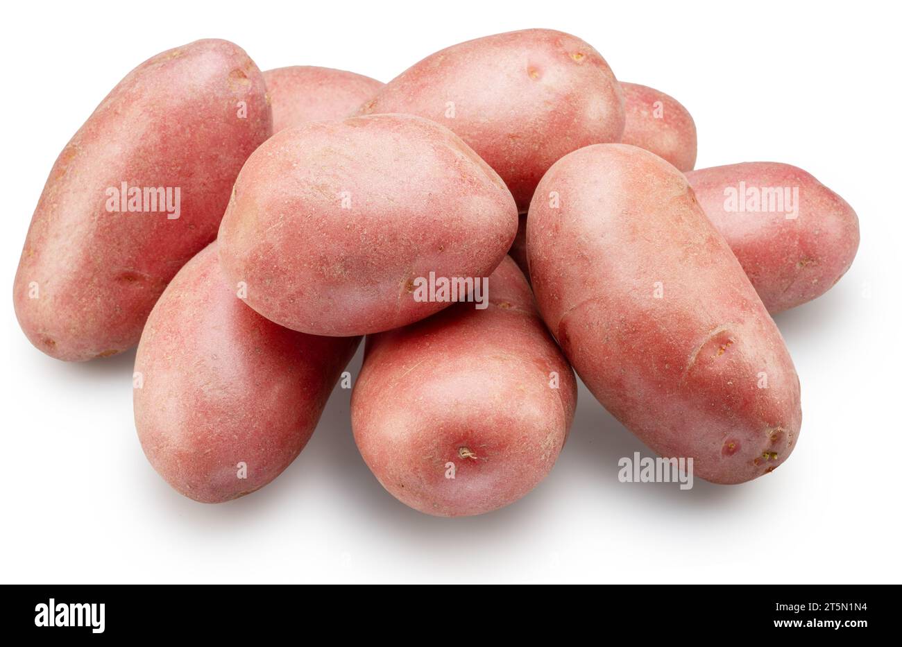 Red skin potatoes isolated on white background Stock Photo - Alamy