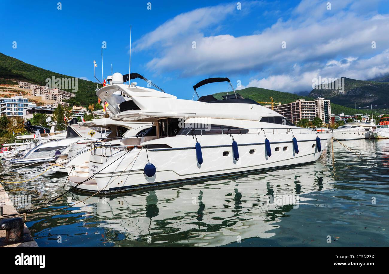 Budva Montenegro, Port of Budva Stock Photo - Alamy