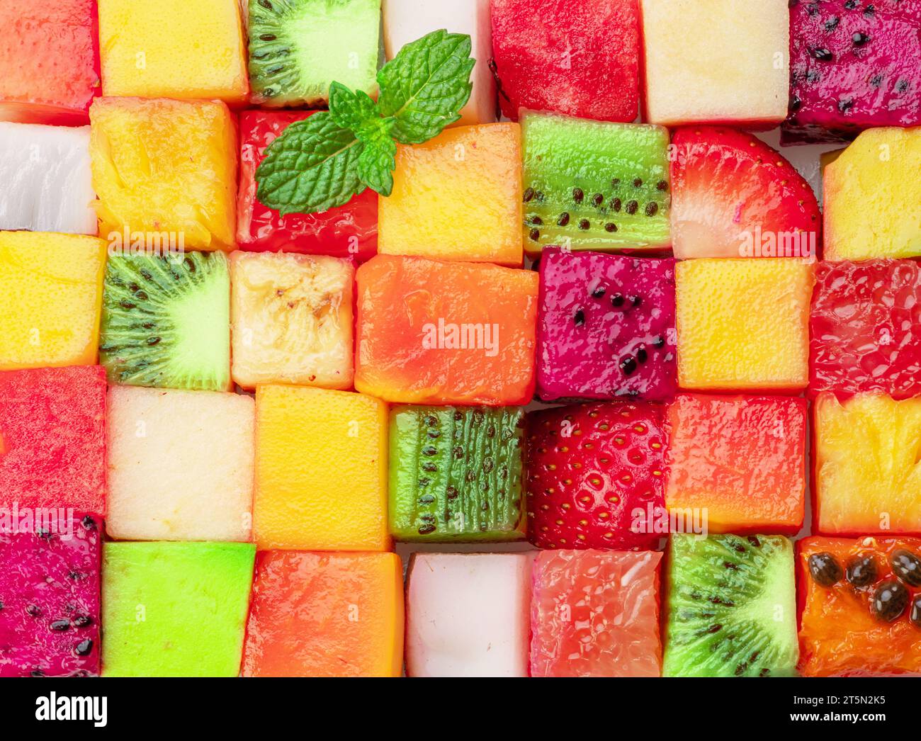 Fruit puzzle. Colorful food background or pattern arranged of different ...