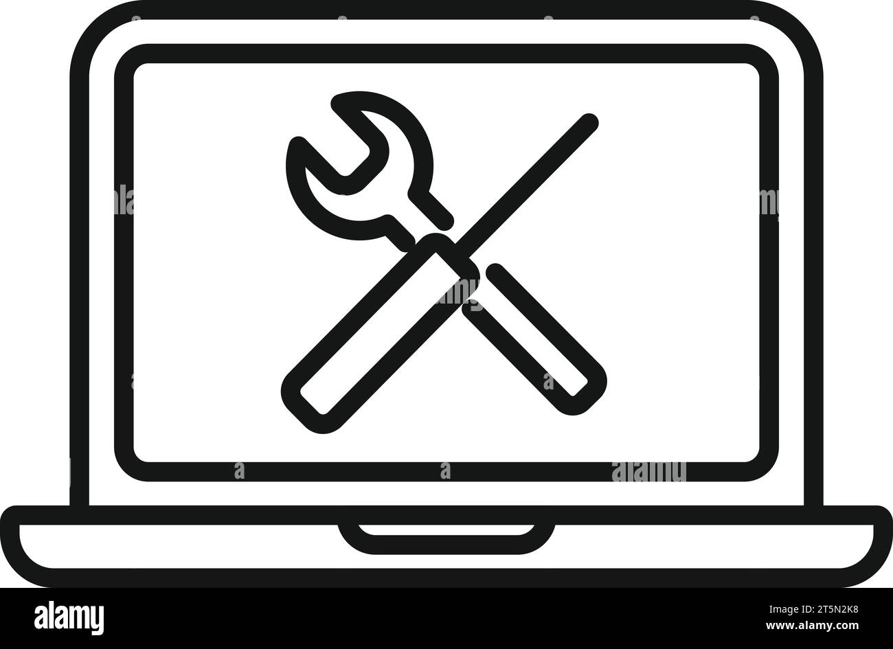 Service multimeter icon outline hi-res stock photography and images - Alamy