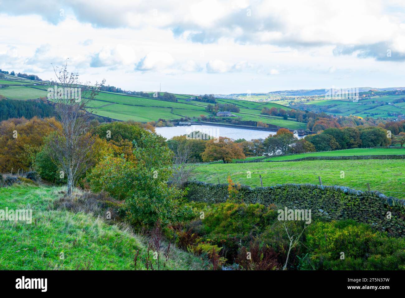 Autumn morning walk at Digley reservoir, Yorkshire Stock Photo - Alamy