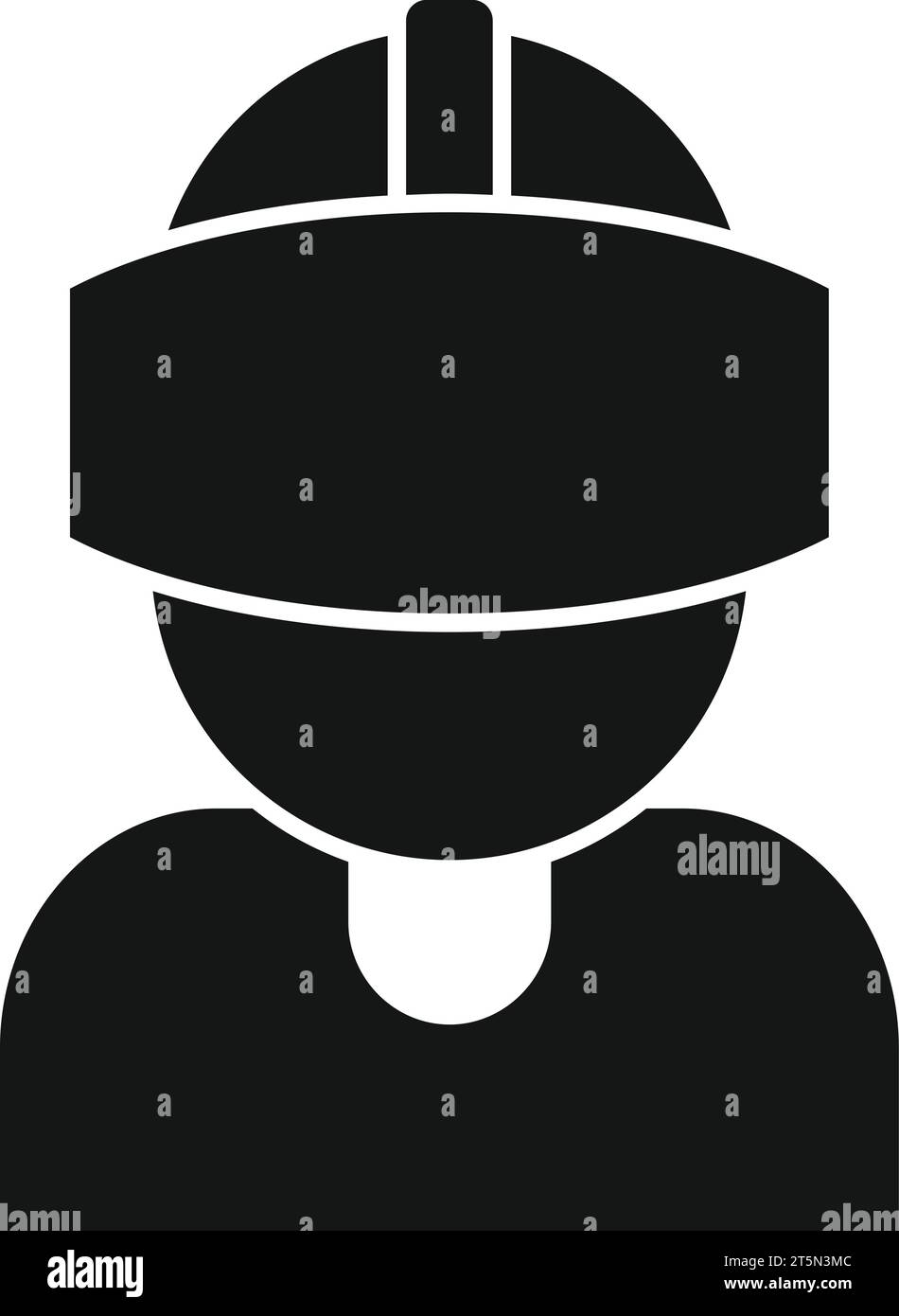 Tech headset control icon simple vector. Augmented reality. City game ...