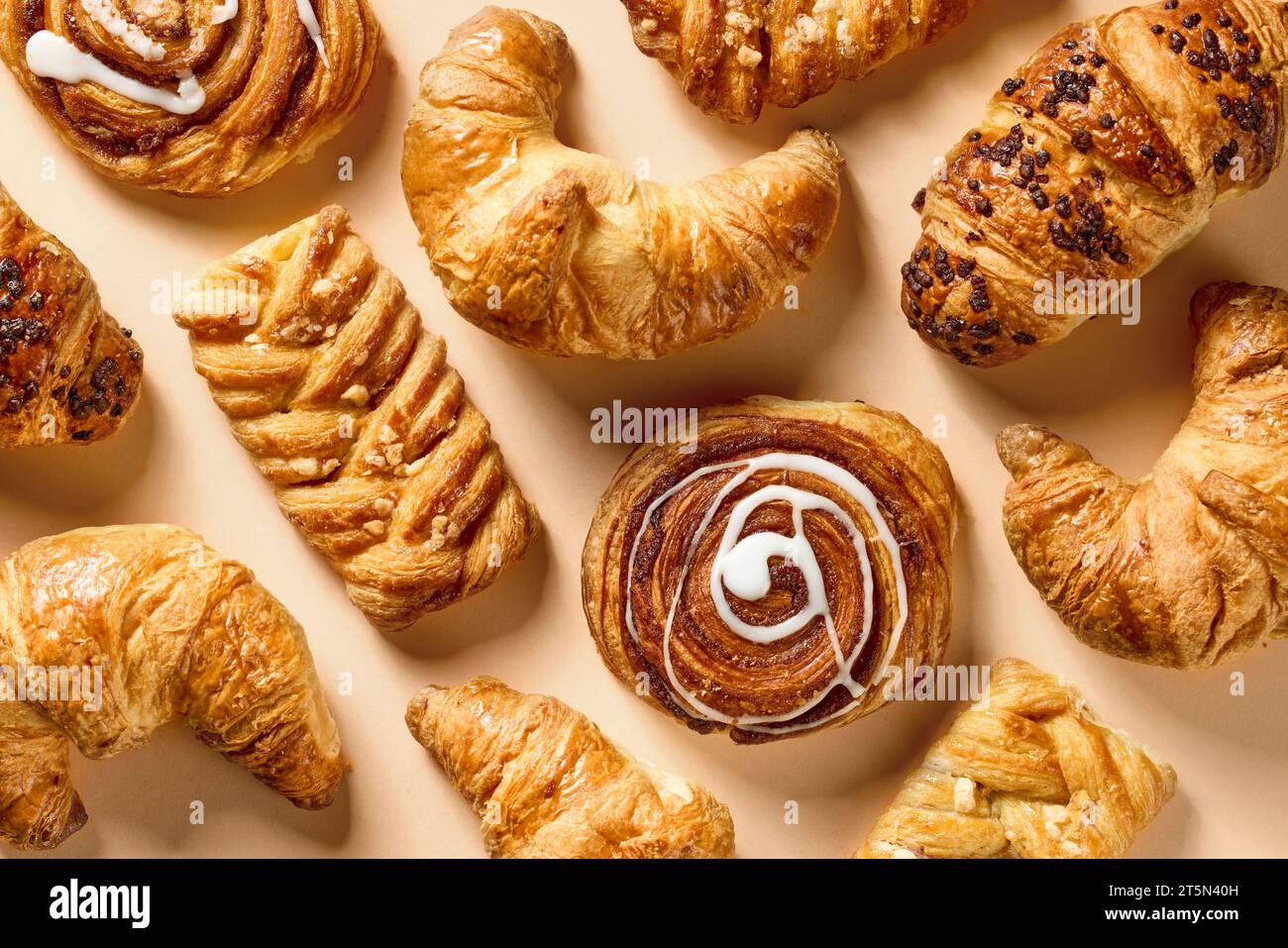 Variety freshly baked pastries hi-res stock photography and images - Alamy