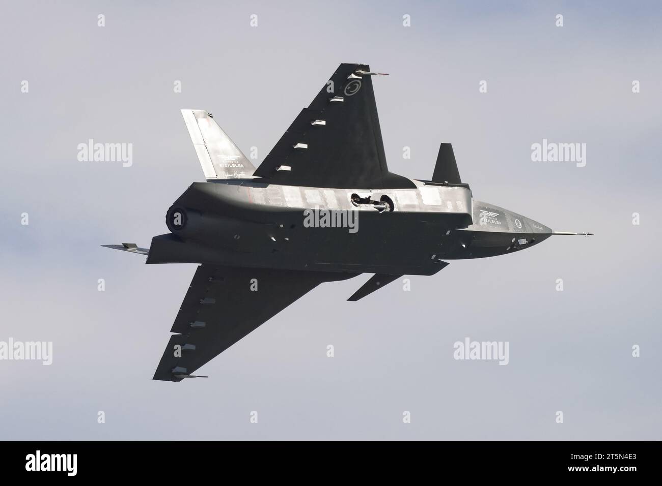 ISTANBUL, TURKIYE - MAY 01, 2023: Baykar Bayraktar Kizilelma display in ...
