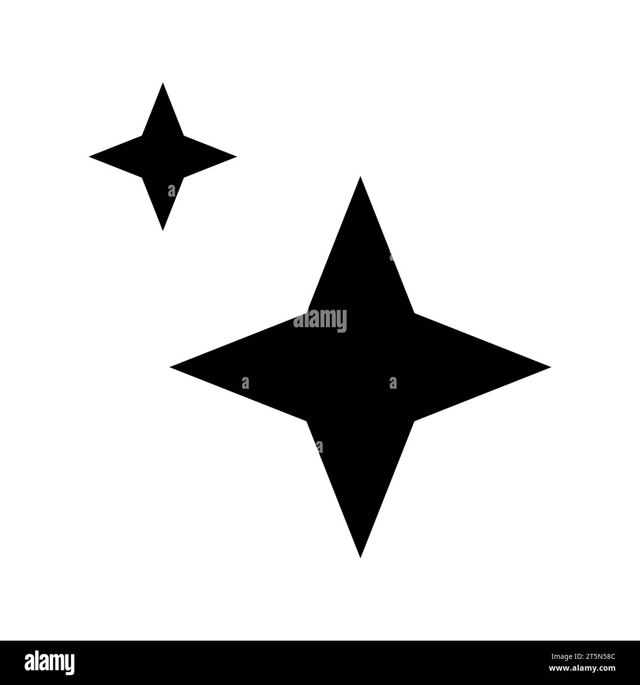 Simple Aesthetic Winter Christmas shining magic star icon in trendy ...