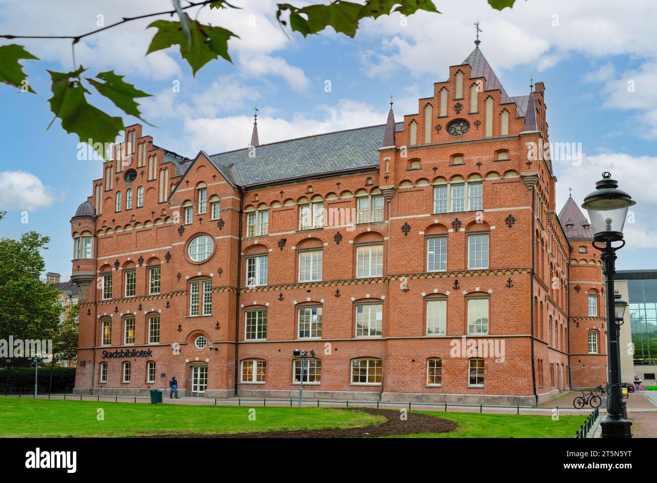 Malmo, Sweden - October 19, 2023: Malmö City Library castle building ...