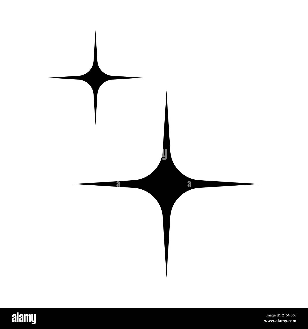 Simple Aesthetic Winter Christmas shining magic star icon in trendy ...