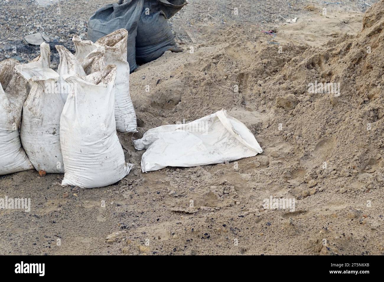 Concrete sandbag construction hi-res stock photography and images - Alamy