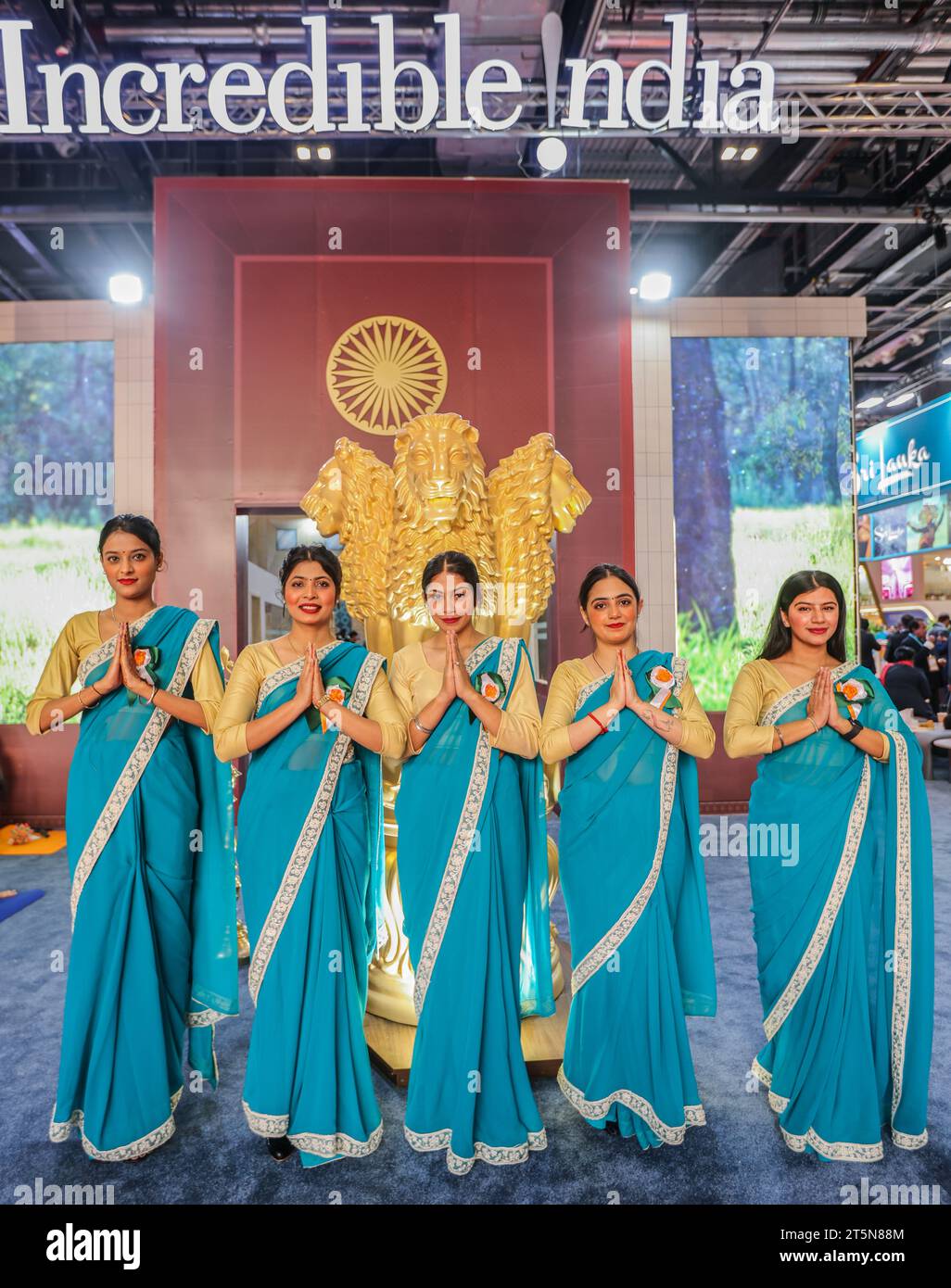 London, UK. 06th Nov, 2023. Incredible India welcoming visitors to The ...