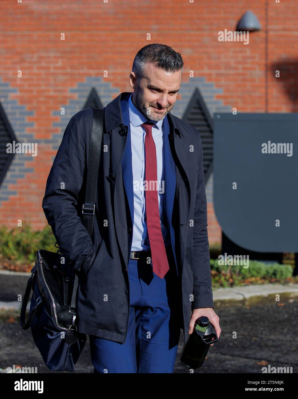 Assistant chief constable Bobby Singleton leaving Cromac House in ...