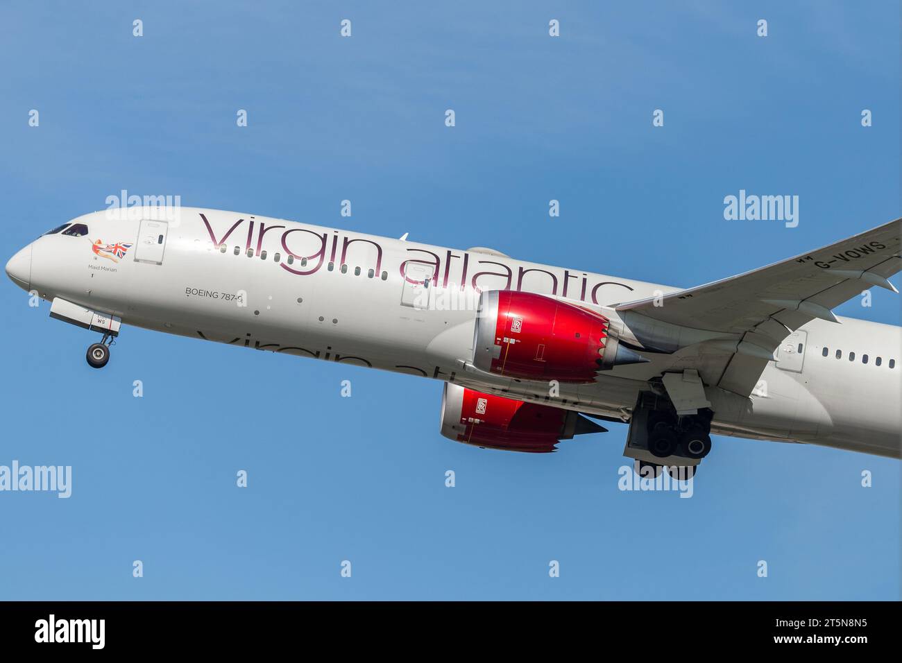 Virgin Atlantic Boeing 787-9 Dreamliner 'Maid Marian', registration G ...
