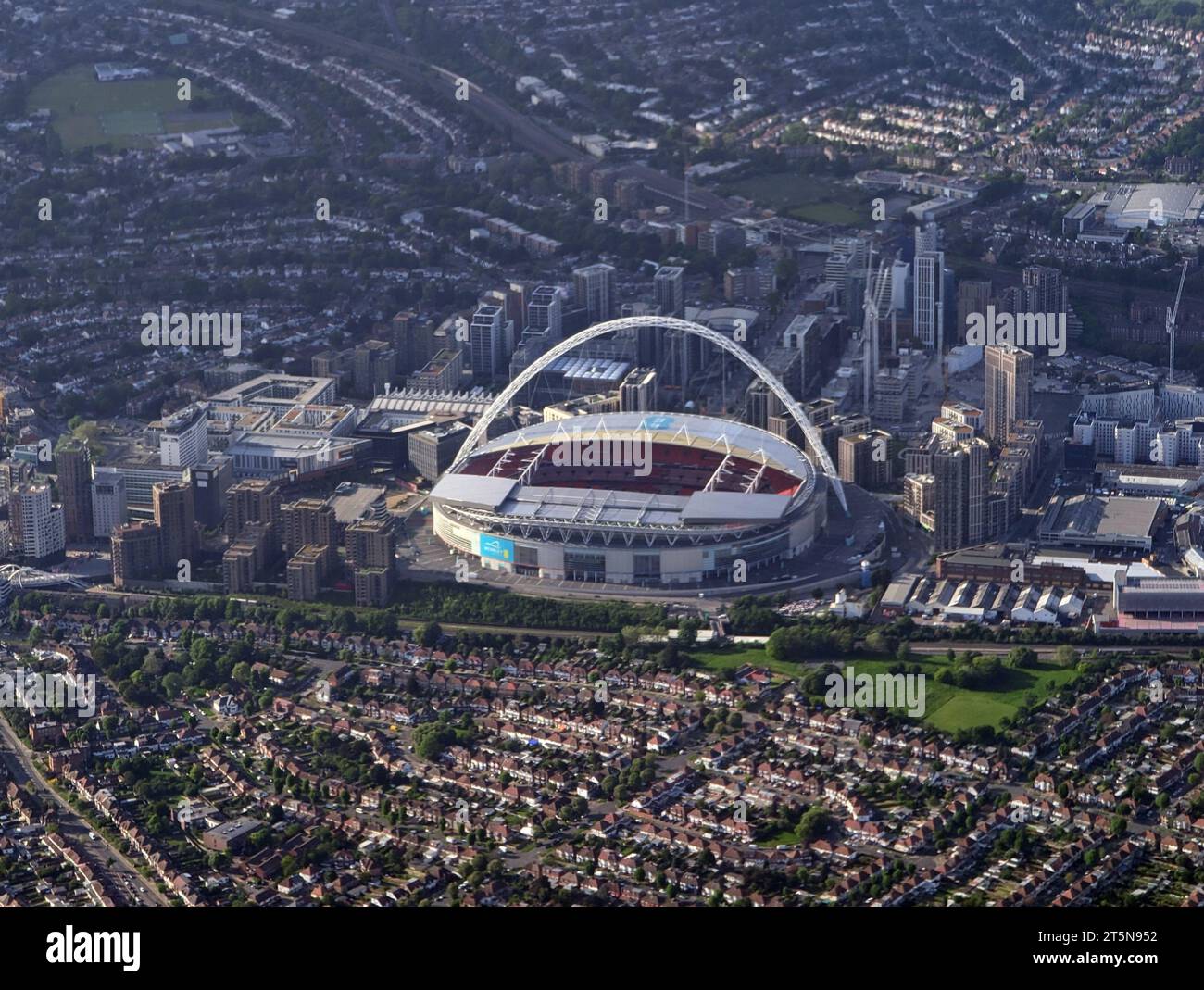 A view looking down on Wembley Stadium Stock Photo - Alamy