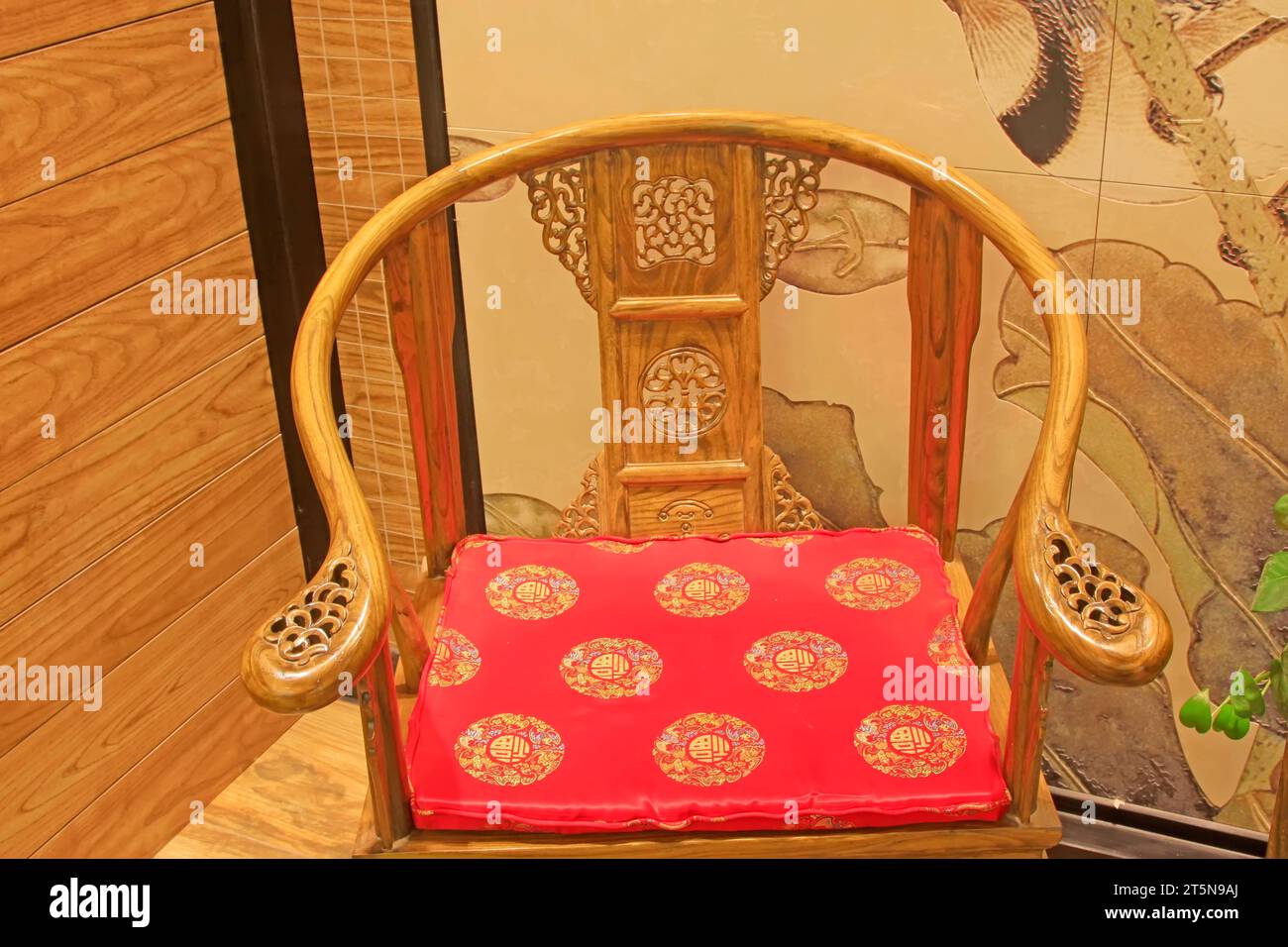 Wooden palace chair, closeup of photo Stock Photo - Alamy