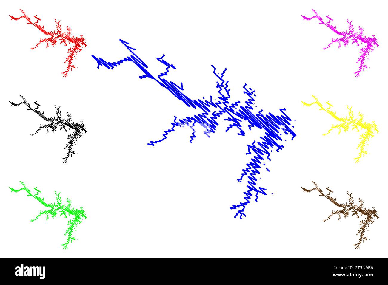 Kerr outline map hi-res stock photography and images - Alamy