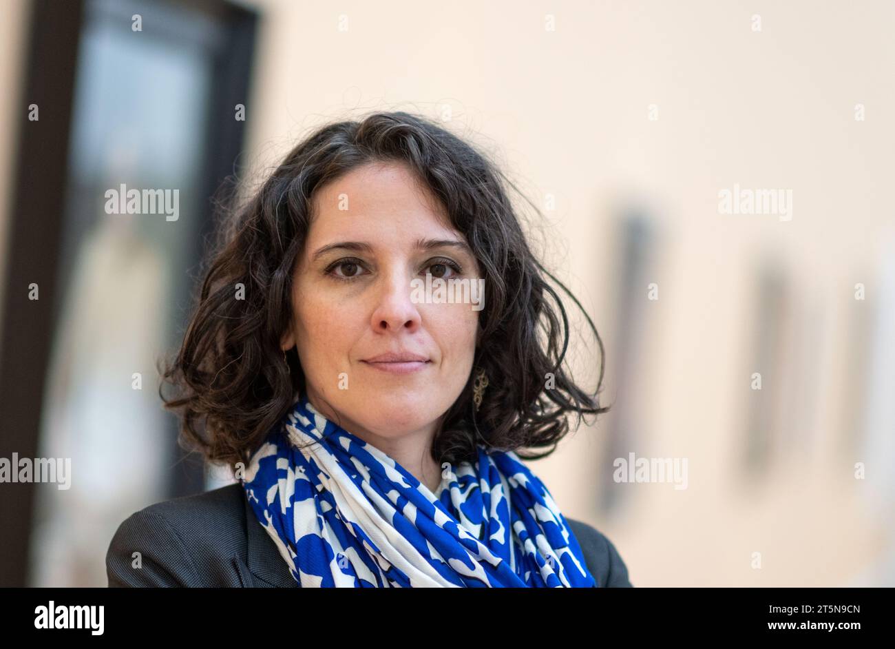 Chemnitz, Germany. 06th Nov, 2023. Art historian Florence Thurmes has ...