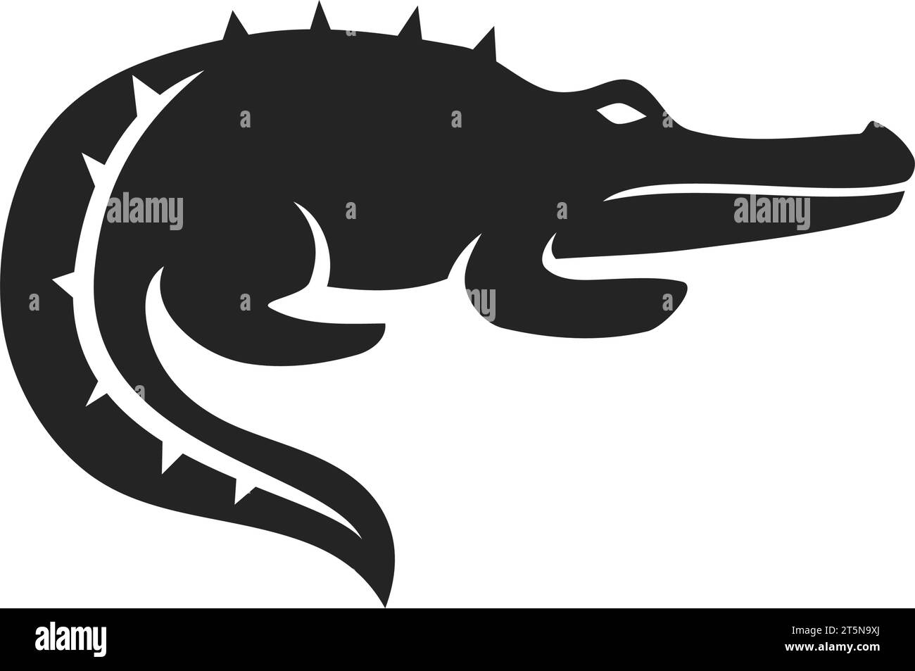 crocodile logo template Isolated. Brand Identity. Icon Abstract Vector ...
