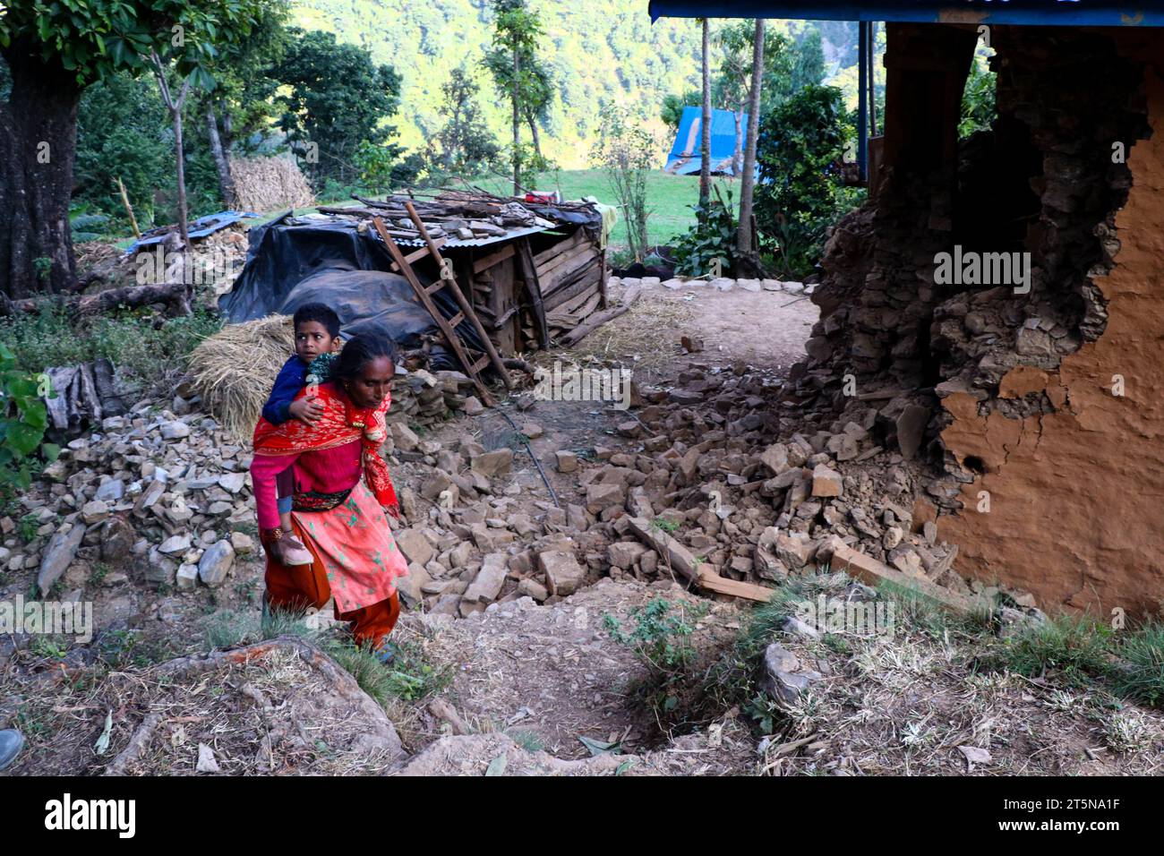Jajarkot, Nepal. 05th Nov, 2023. On November 5, 2023, in Jajarkot ...