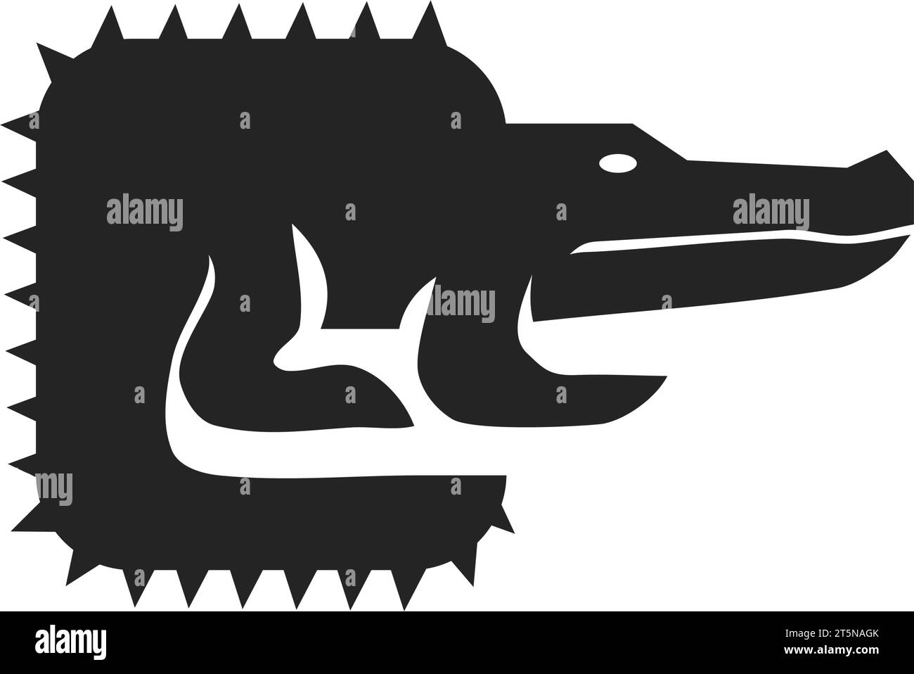 crocodile logo template Isolated. Brand Identity. Icon Abstract Vector ...