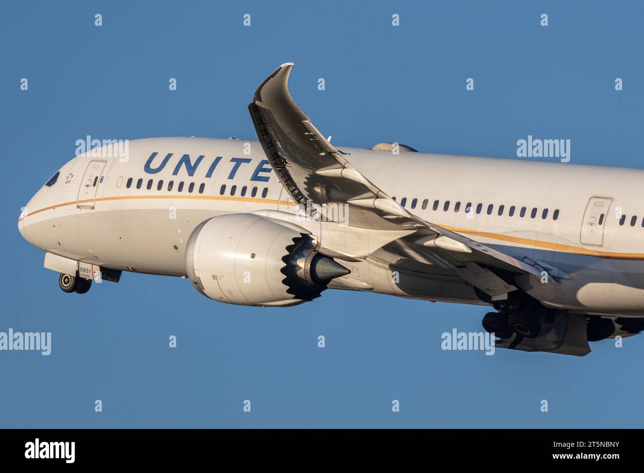 A United Airlines Boeing 787-9 Dreamliner, registration N19951 ...