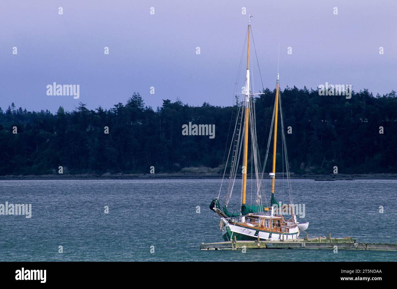Sailboat in Penn Cove, Ebey's Landing National Historic Reserve ...
