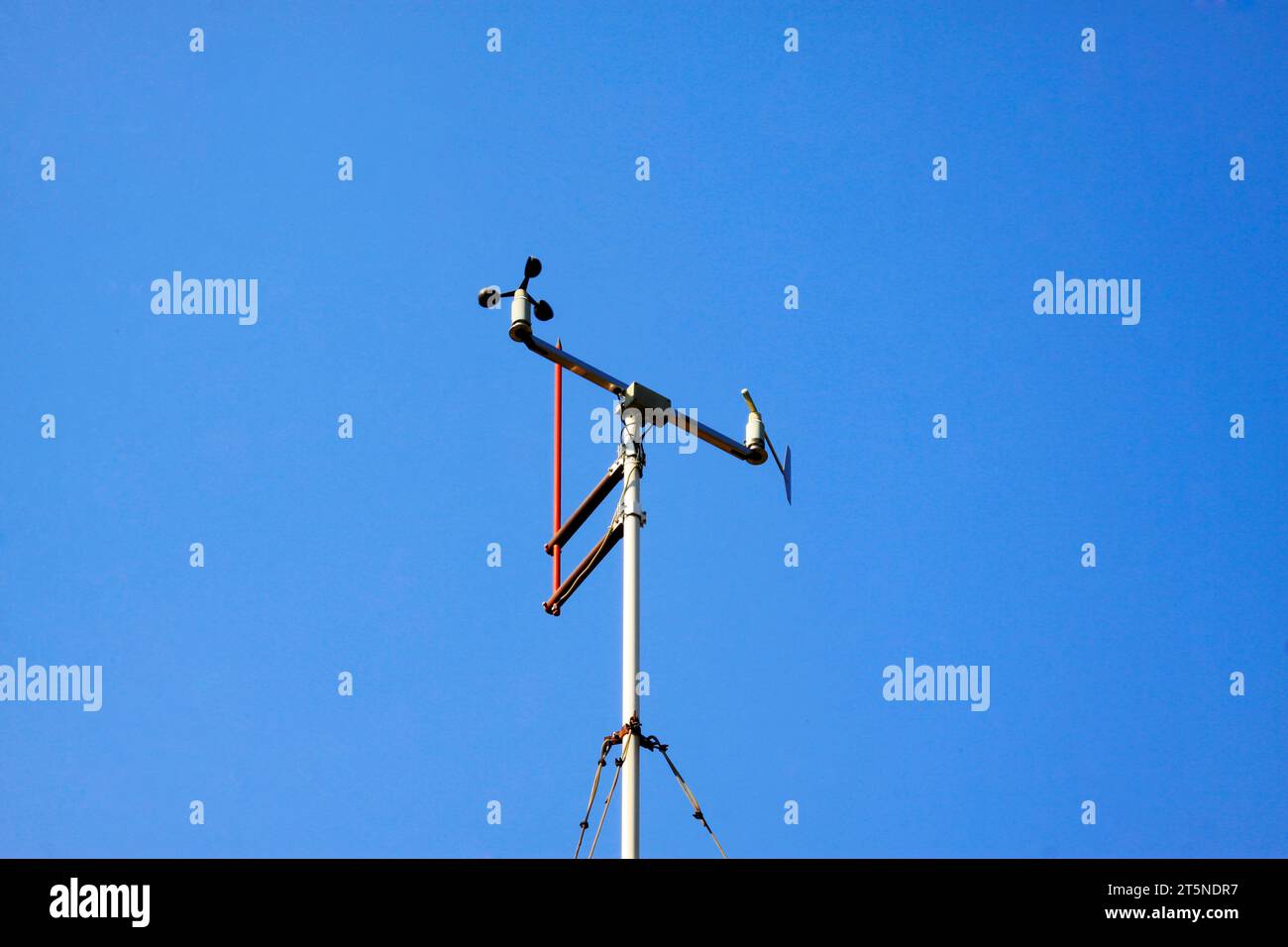 Meteorological equipment anemometer, closeup of photo Stock Photo - Alamy