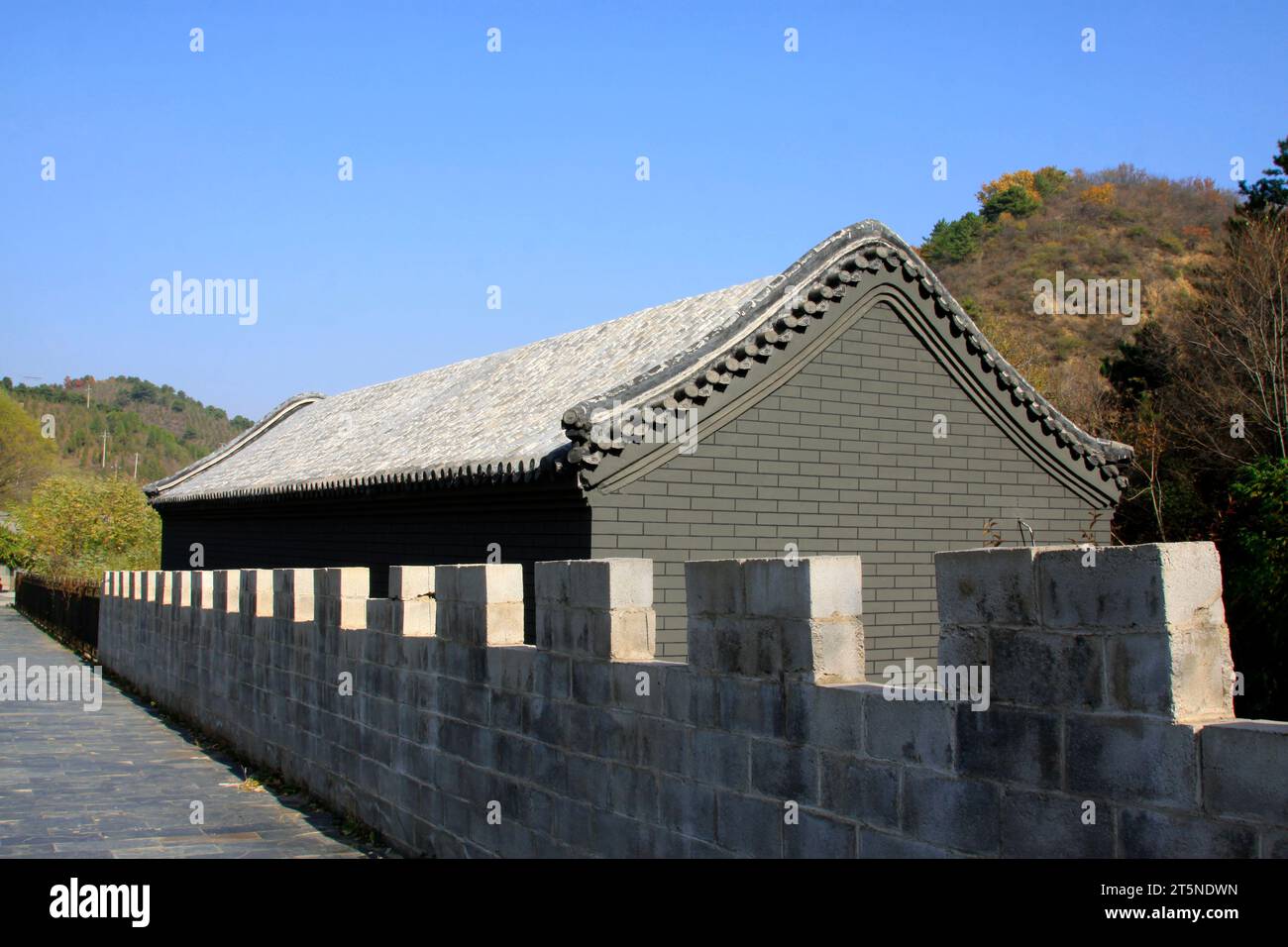 Chinese architectural style house, closeup of photo Stock Photo - Alamy
