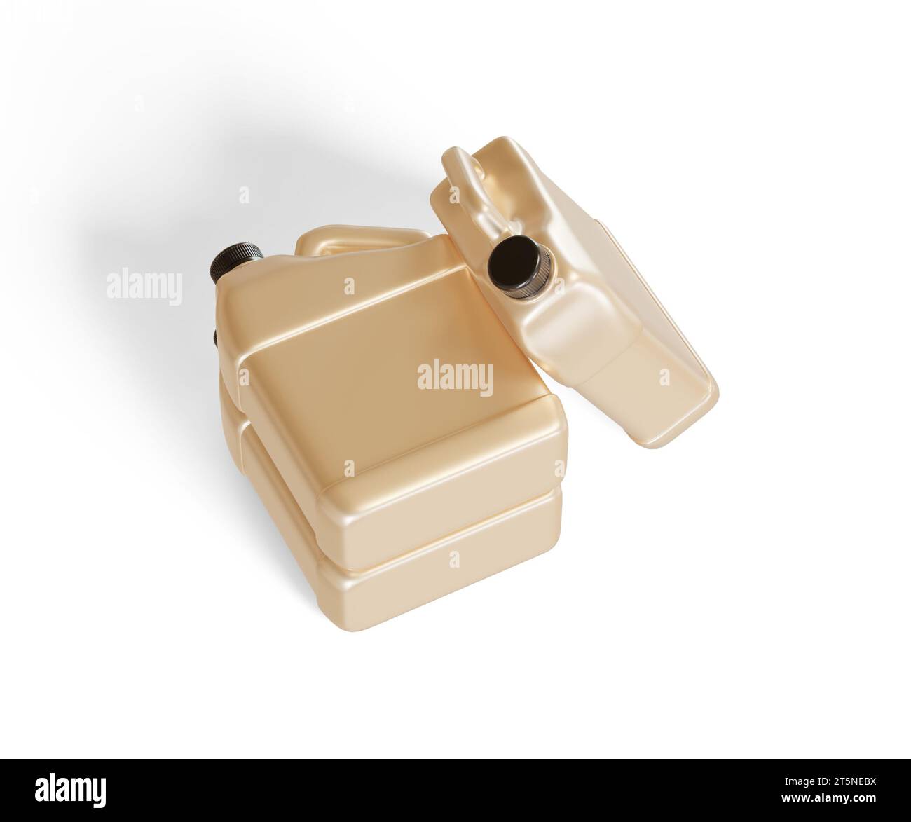 Jerrycan plastic packaging container realistic texture shiny or glossy ...