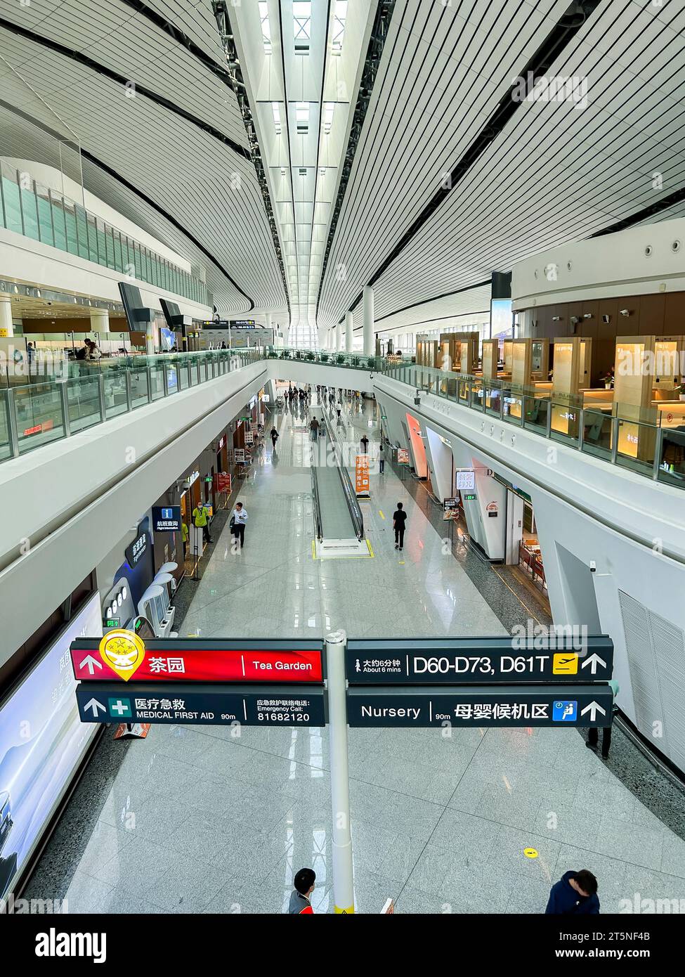 Beijing, China, inside Wide Angle views of Beijing Daxing International ...