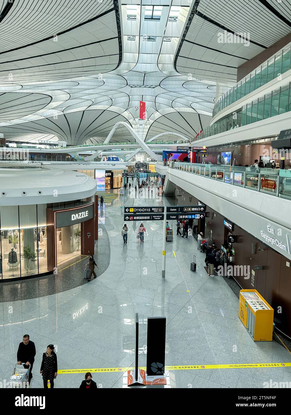 Beijing, China, inside Wide Angle views of Beijing Daxing International ...