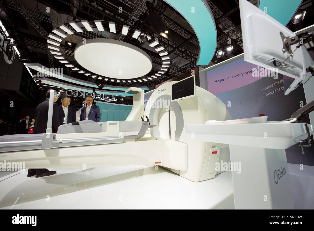 SHANGHAI, CHINA - NOVEMBER 6, 2023 - Visitors visit the medical Devices ...