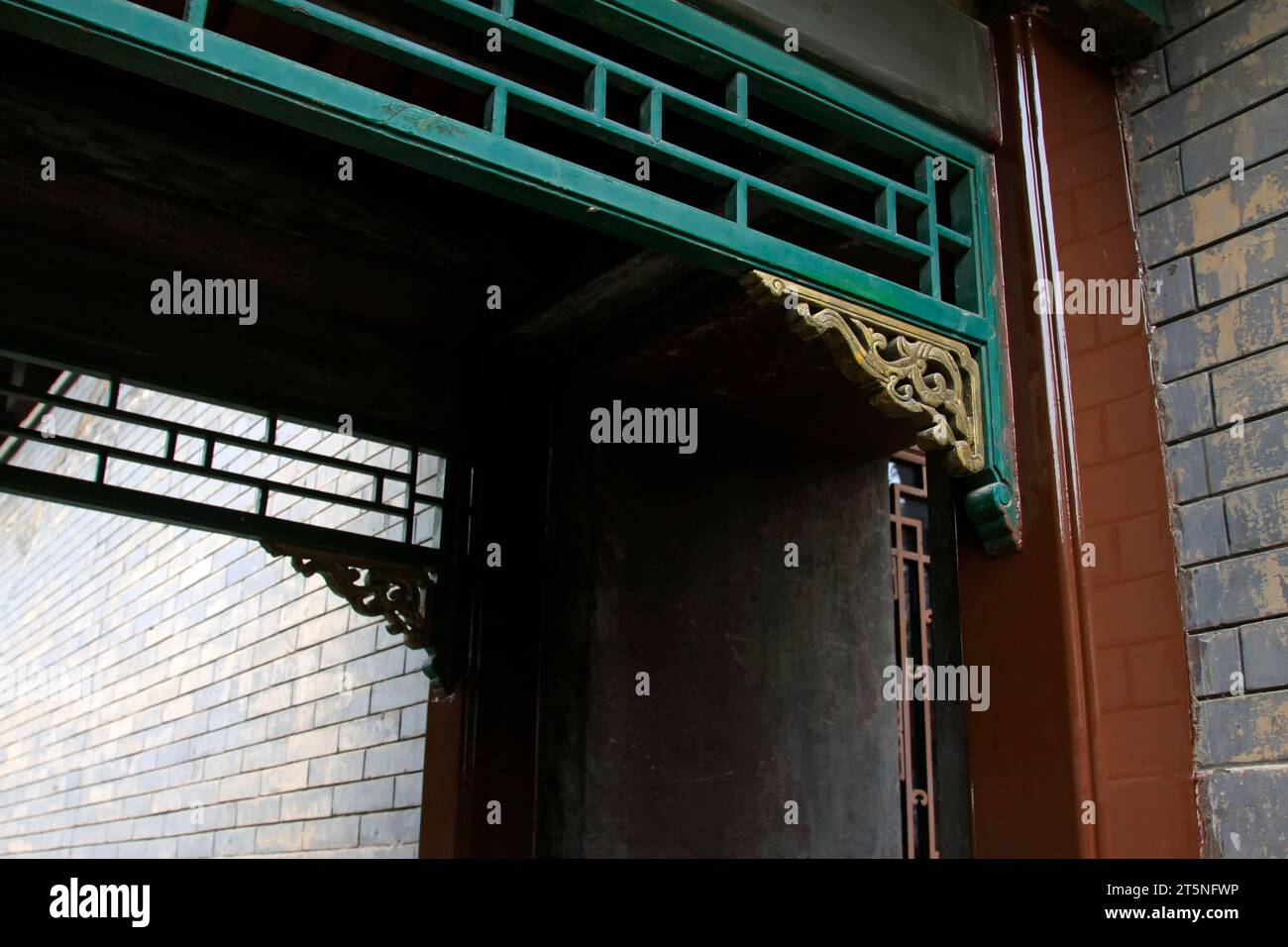 Chinese style wood decoration carve patterns, closeup of photo Stock ...