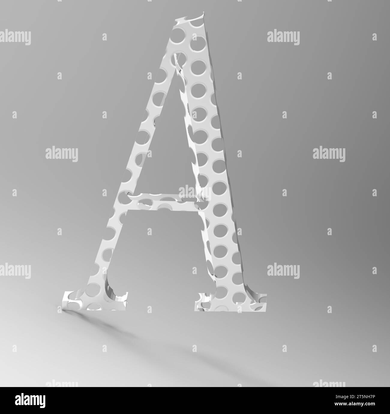 ABC rendering letters on a gray background, closeup of photo Stock ...