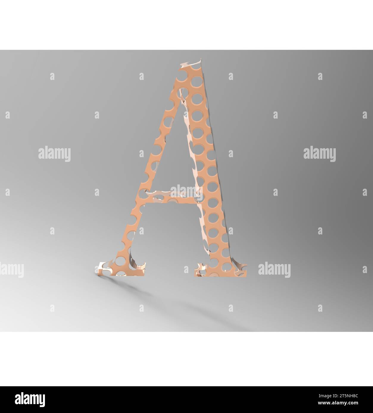 ABC rendering letters on a gray background, closeup of photo Stock ...