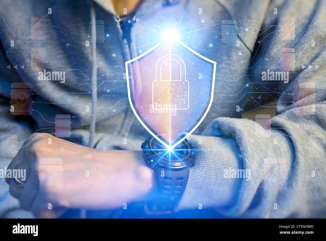 cybersecurity concept, user privacy security and encryption, secure internet access Future ...