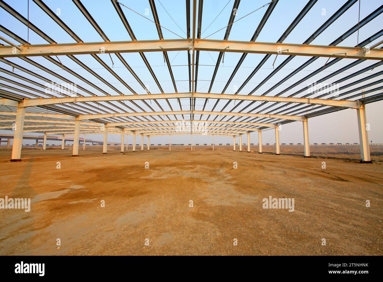 steel structure landscape in a factory Stock Photo - Alamy