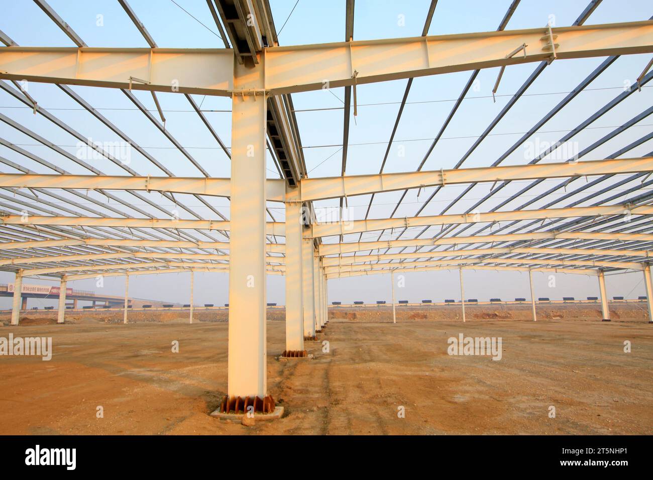 steel structure landscape in a factory Stock Photo - Alamy