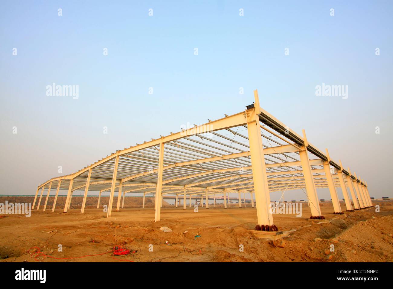 steel structure landscape in a factory Stock Photo - Alamy