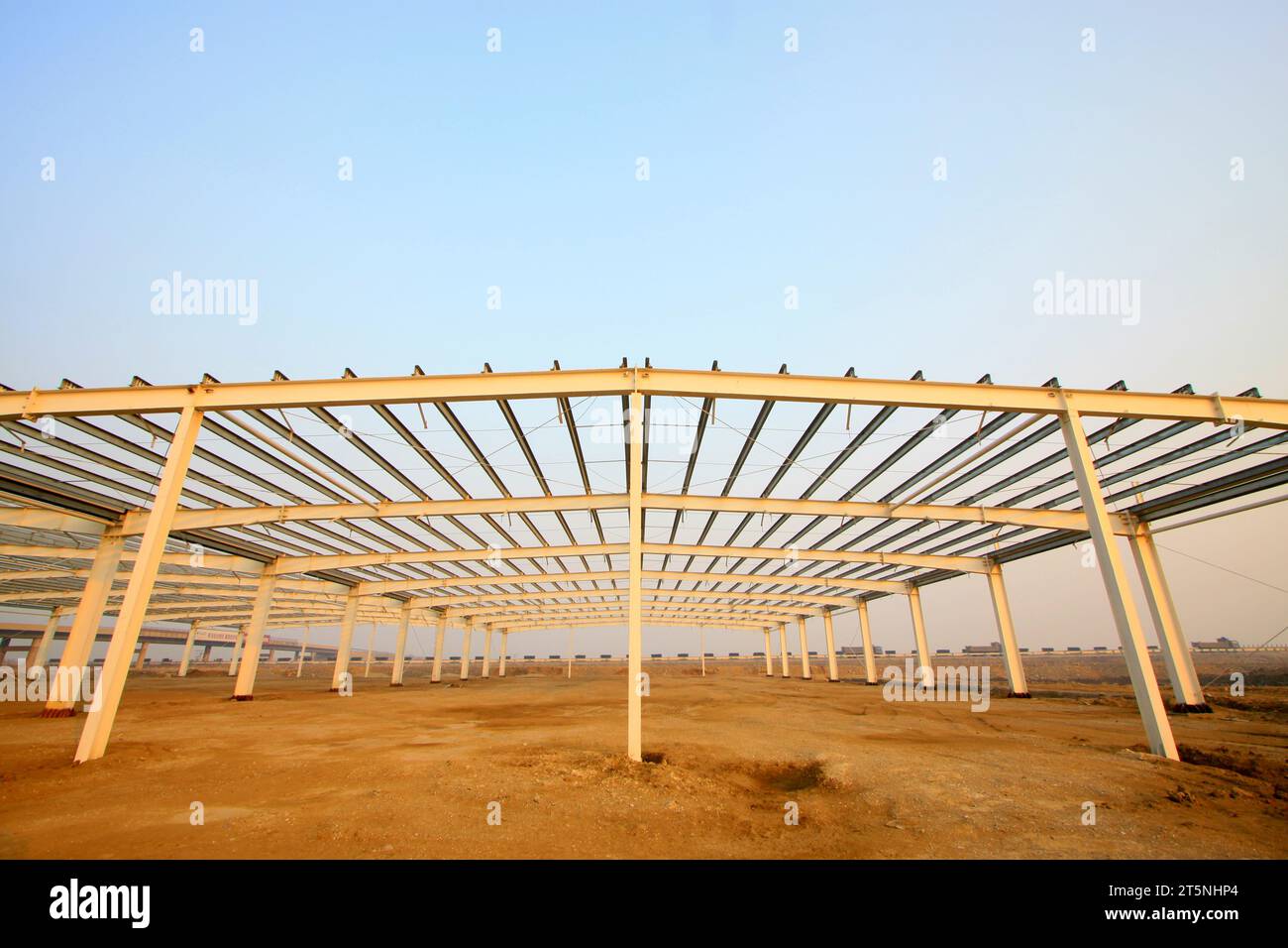steel structure landscape in a factory Stock Photo - Alamy