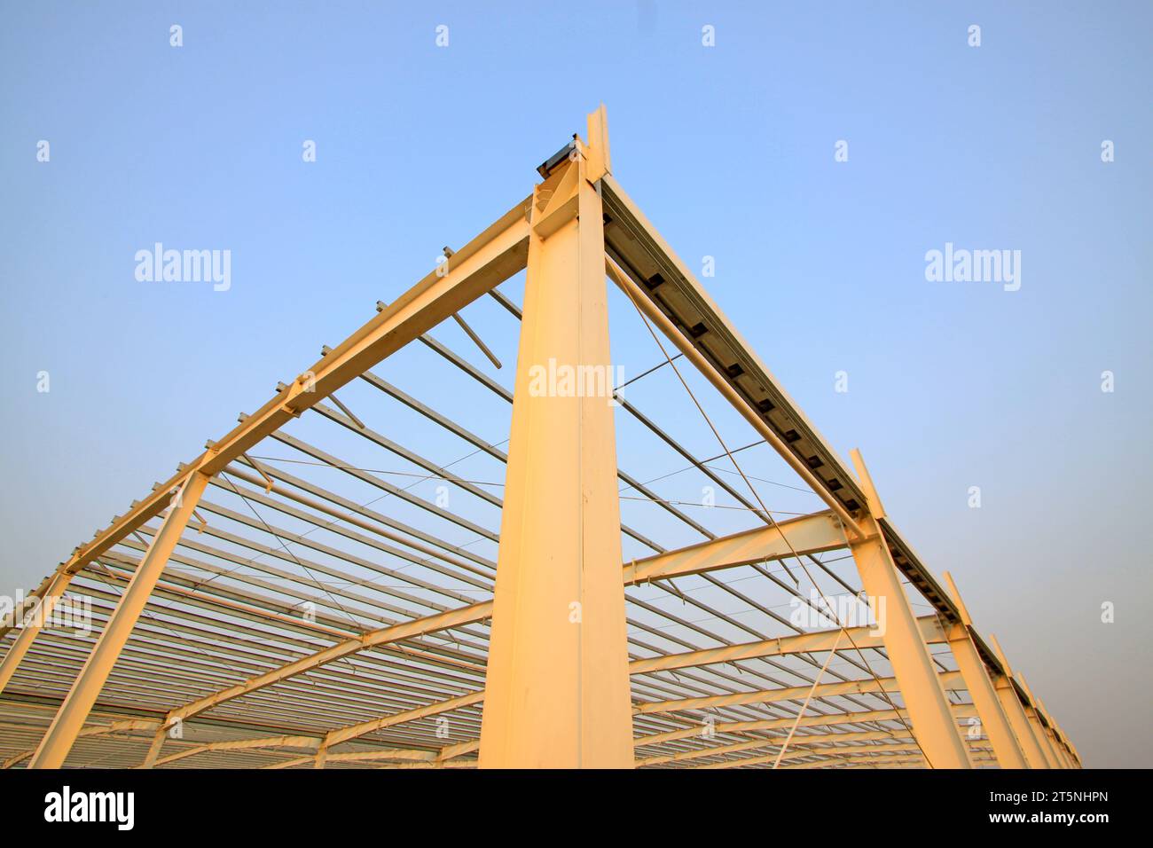 steel structure landscape in a factory Stock Photo - Alamy