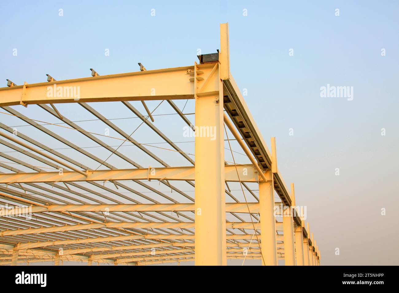steel structure landscape in a factory Stock Photo - Alamy