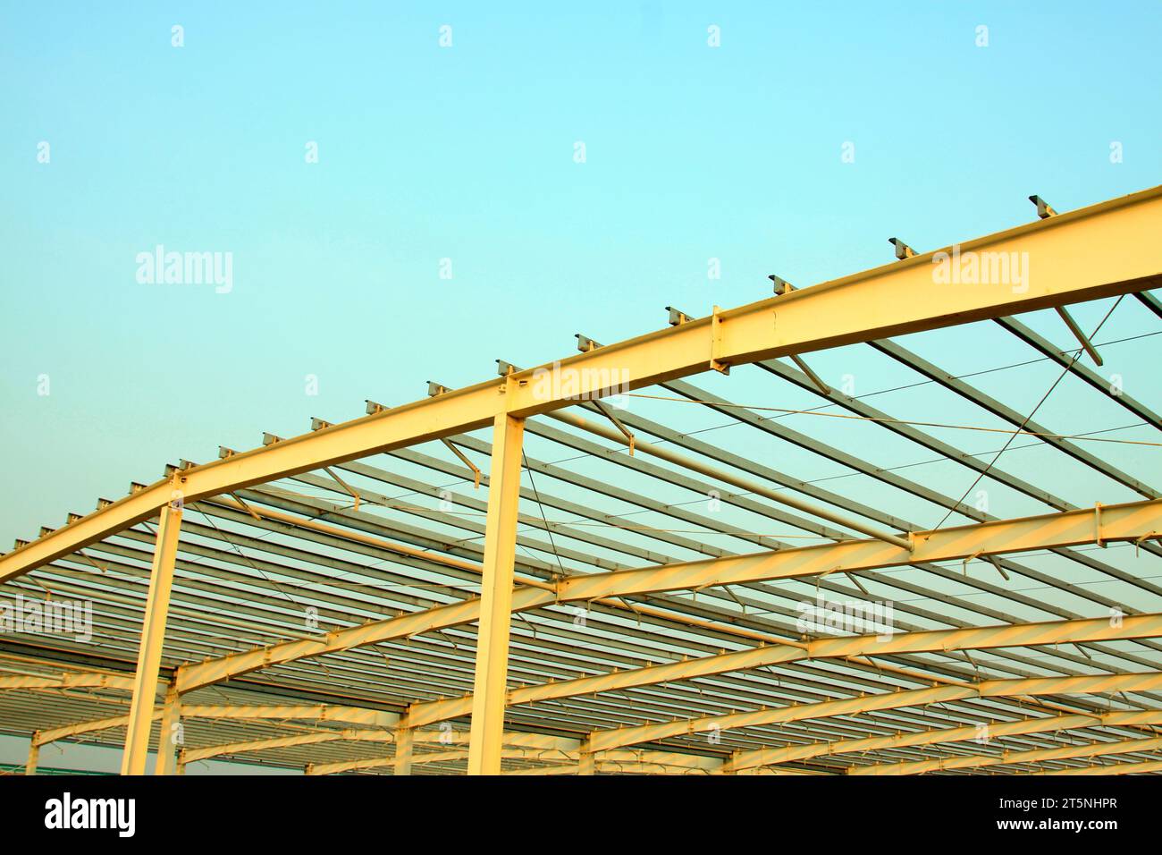 steel structure landscape in a factory Stock Photo - Alamy