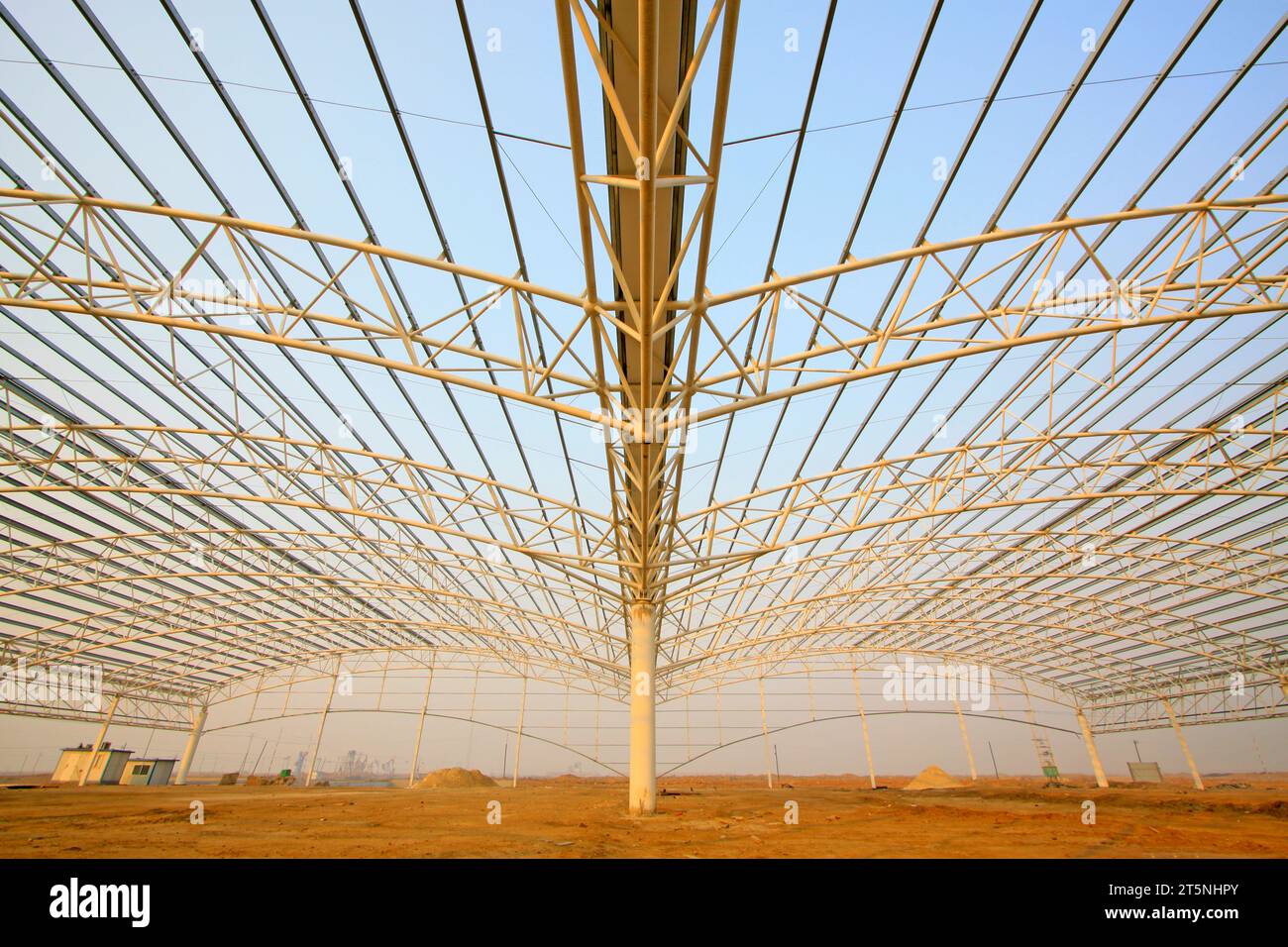 steel structure landscape in a factory Stock Photo - Alamy