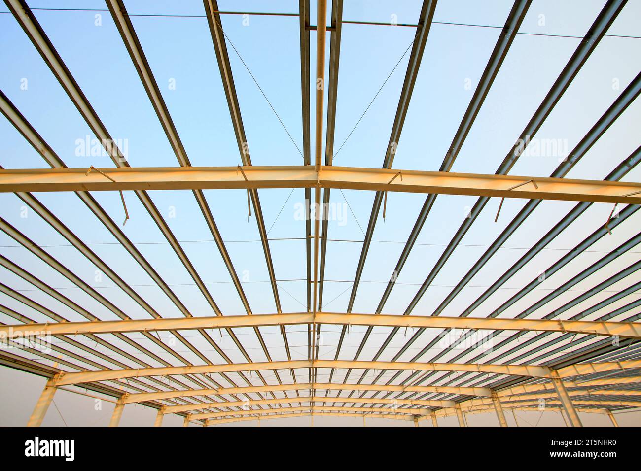 steel structure landscape in a factory Stock Photo - Alamy